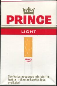 Cigarette Pack: Prince Light (DenmarkCol:DK-CT-0012