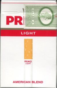 Cigarette Pack: Prince Light (DenmarkCol:DK-CT-0012