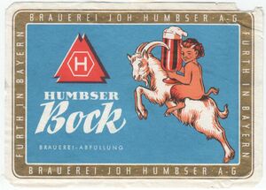 Drink Label: Humbser Bock (Brauerei Humbser AG, Germany, Federal ...