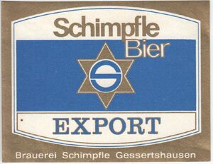 Drink Label: Schimpfle Export (Brauerei Schimpfle GmbH & Co. KG, Germany, Federal RepublicCol:DE ...