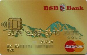 Bank Card: BSB Bank. Mountains Gold (BelSwissBank, BelarusCol:BY-MC-0115.01