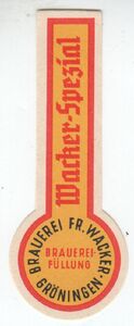 Drink Label: Wacker Spezial (Brauerei Fr. Wacker Gröningen, Germany ...