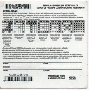 Lottery Ticket: Bingo Millonario (Loteria nacional de la republica ...