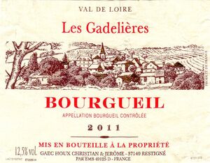 Drink Label: Bourgueil AOC - Les Gadelières 2011 (GAEC Houx Christian ...