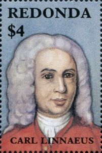 Stamp: Carl Linnaeus (RedondaMi:BX-RE 258