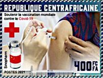 Stamp: Vaccine Sinopharm (Central African Republic(Covid-19 (2021)) Yt ...