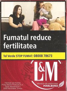 Cigarette Pack: L&m (RomaniaCol:RO-CT-0168