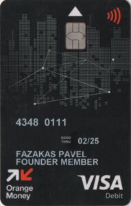 Bank Card: Orange Money (Orange, RomaniaCol:RO-VI-0175