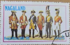 Stamp: 1977 French Military 1600-1816 (India, Nagaland: Cinderella ...