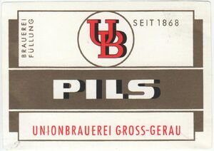 Drink Label: Union Pils (Unionbrauerei Gross-Gerau, Germany, Federal ...