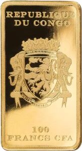 Moneda: 100 CFA Francs (Ten Commandments - 1st Commandment) (Congo ...