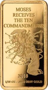 Moneda: 100 CFA Francs (Moses receives the Ten Commandments) (Congo ...