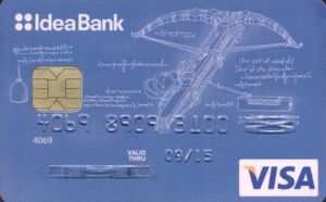 Bank Card: VISA Classic (Idea Bank, UkraineCol:UA-VI-0796