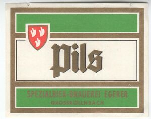Drink Label: Egerer Pils (Egererbräu Grossköllnbach, Germany, Federal ...
