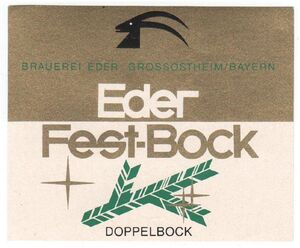Drink Label: Eder Festbock (Eder & Heylands Brauerei, Germany, Federal ...