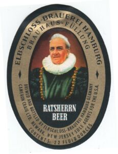 Drink Label: Ratsherrn Beer (Elbschloss Brauerei, Hamburg, Germany ...