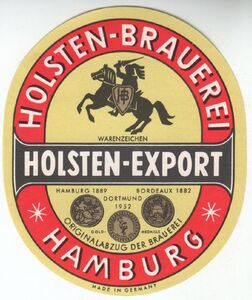 Drink Label: Holsten-Export (Holsten-Brauerei AG, Germany, Federal ...