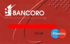 Bank Card: Bancoro (Bancoro, VenezuelaCol:VE-MS-0189