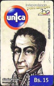 Tarjeta Telefónica: Simón Bolívar. UI110601 (Un1ca, Venezuela ...