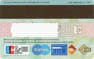 Bank Card: F. van Lanschot Bankiers ec 11-98 (F. van Lanschot Bankiers ...