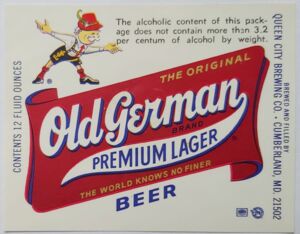 Drink Label: Old German Premium Lager Beer (Queen City Brewing Co ...
