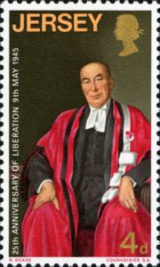 Stamp: "Lord Coutanche" by Sir James Gunn (1893-1964) (Jersey(25th ...
