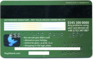 Bank Card: Lloyds bank Debit (Lloyds TSB, United Kingdom of Great ...
