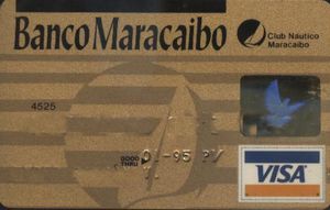 Bank Card: Banco Maracaibo - Club Nautico de Venezuela (Banco De ...