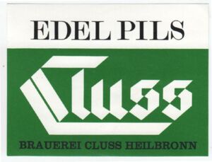 Drink Label: Cluss Edel Pils (Brauerei Cluss Heilbronn, Germany ...