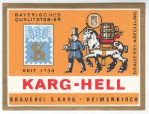 Etiqueta de bebida: Karg Hell (Brauerei s. Karg, Heimenkirch ...
