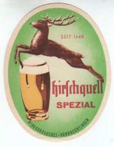 Drink Label: Hirschquell Spezial (Hirschbrauerei Herbrechtingen ...