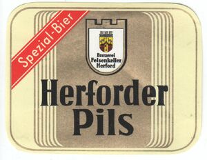 Drink Label: Herforder Pils (Herforder Brauerei GmbH & Co. KG, Germany ...