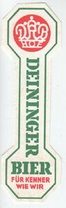 Drink Label: Deininger Bier (Deininger Kronenbräu, Germany, Federal ...