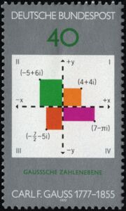 Stamp: Gauss Plane of Complex Numbers (Germany, Federal RepublicMi:DE ...