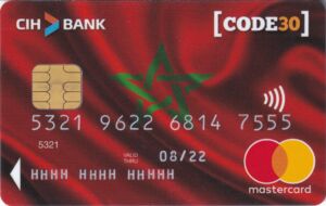 Bank Card: MasterCard (CIH Bank, MoroccoCol:MA-MC-0002