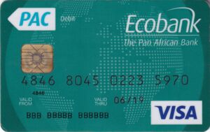 Bank Card: VISA Debit (Ecobank Ghana, GhanaCol:GH-VI-0004