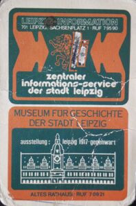 Pocket Calendar: Leipzig Museum (Germany, Democratic Republic (DDR ...