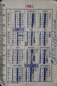 Pocket Calendar: Leipzig Museum (Germany, Democratic Republic (DDR ...