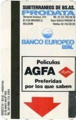 Transport Ticket: PRODATA Test Card (METROVIAS (Subway of Buenos Aires ...