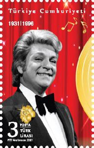 Stamp: Zeki Müren, Singer (Türkiye (Turkey)(Zeki Müren, Singer (2021 ...