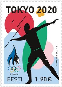 Stamp: 2020 Summer Olympic Games, Tokyo 2021 (Estonia(Summer Olympic ...