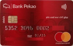 Bank Card: Bank Pekao (Bank Polska Kasa Opieki SA/Bank Pekao SA ...