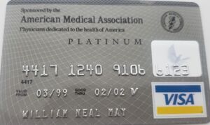 Bank Card: Visa Platinum (First USA Bank, United States of America) Col ...