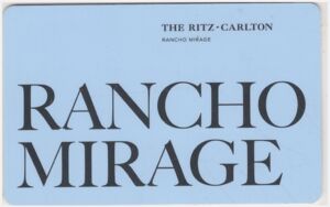 酒店卡: The Ritz-Carlton Rancho Mirage (The Ritz-Carlton Hotels, 美国(The ...