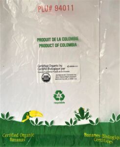 Food Label: Dole Organic Bananas (Dole, United States of AmericaCol:US ...