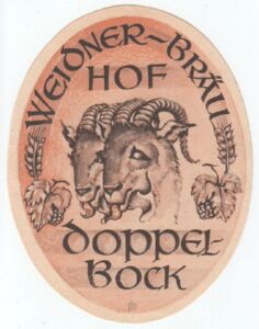 Drink Label: Weidner-Bräu Doppelbock (Weidner-Bräu Hof, Germany ...