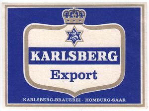 Drink Label: Karlsberg Export (Karlsberg Brauerei, Germany, Federal ...