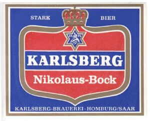 Drink Label: Karlsberg Nikolaus-Bock (Karlsberg Brauerei, Germany ...
