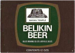 Etiqueta de bebida: Belikin Beer (Belize Brewing Company Ltd, BelizeCol ...