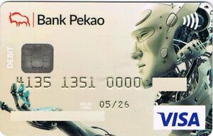 Bank Card: Robot (Bank Polska Kasa Opieki SA/Bank Pekao SA, PolandCol ...
